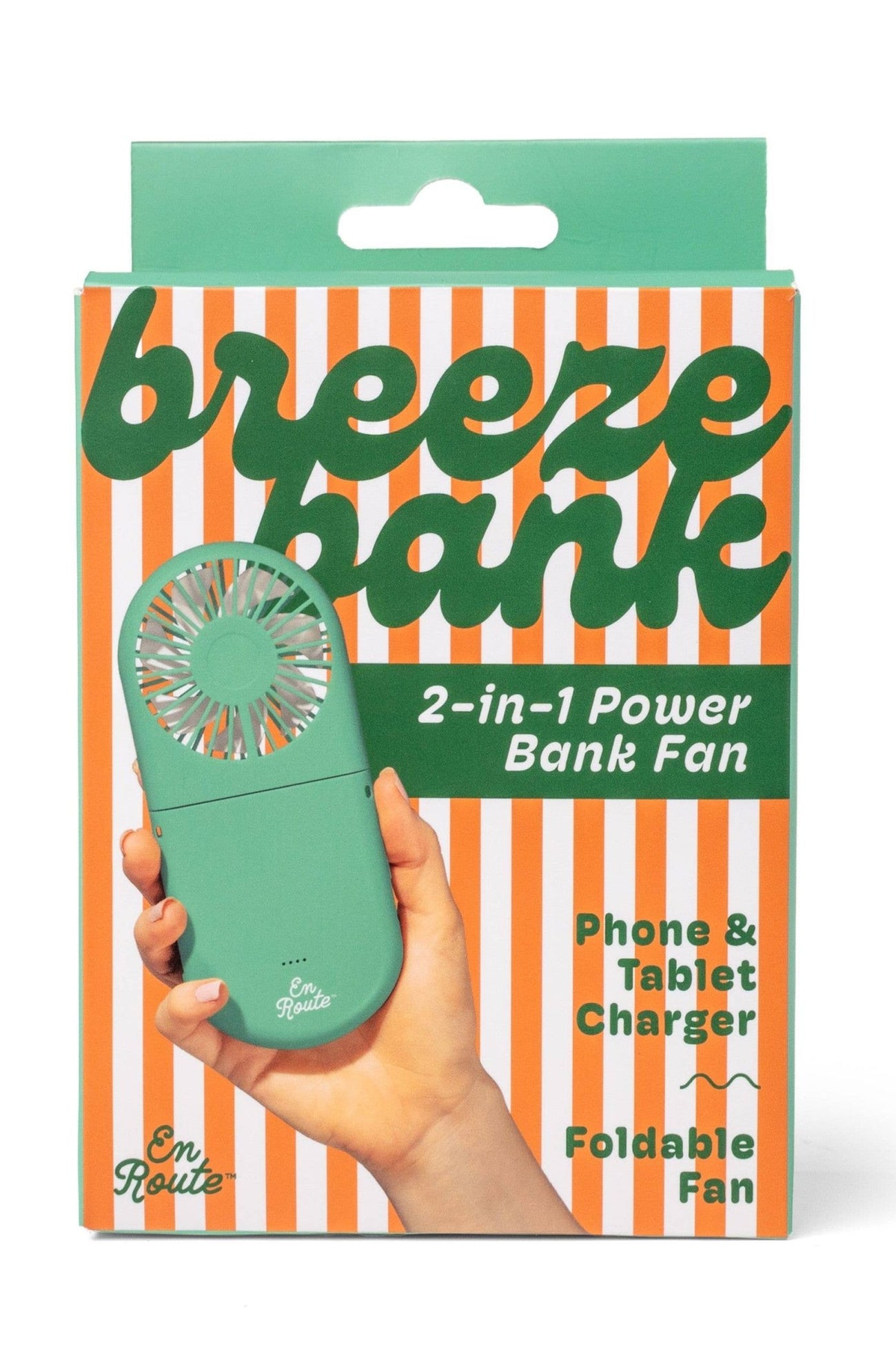 En Route Breeze Bank | 2-in-1 Powerbank Fan – Pearl's Boutique