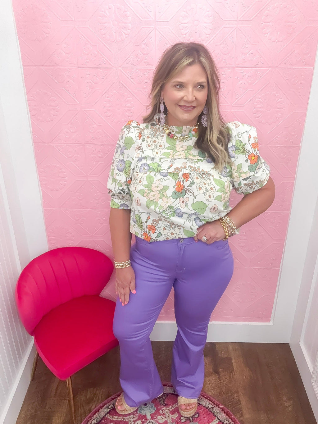Orchid Glow Bootcut Jeans – Pearl's Boutique